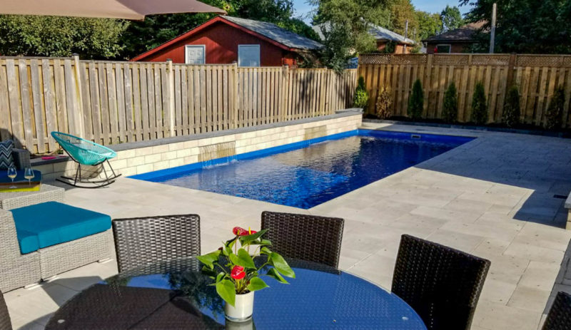The Reflection - classic rectangle pool - Leisure Pools Canada