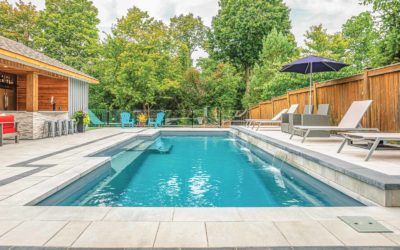 The Elegance - stylish steps rectangle pool - Leisure Pools Canada
